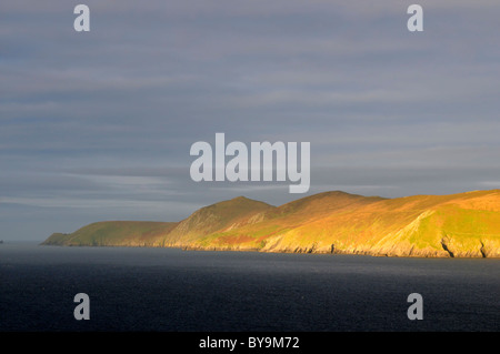 Great Blasket island An Blascaod Mór transient ephemeral light along ...