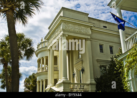 Colonial mansion in historic Charleston, South Carolina, USA Stock ...
