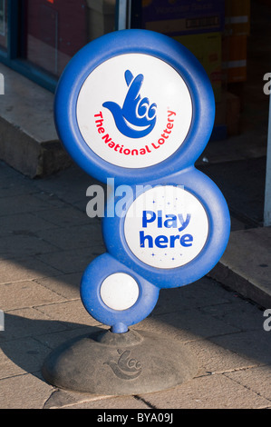 UK Lotto National Lottery play slip entry form Stock Photo - Alamy