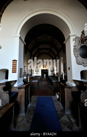 Kintbury Parish Church Interior Berkshire UK Alter Stock Photo - Alamy