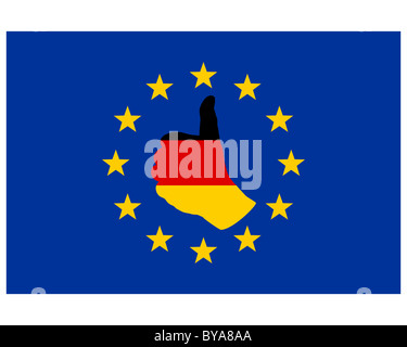 German finger signal in Europe Stock Photo - Alamy