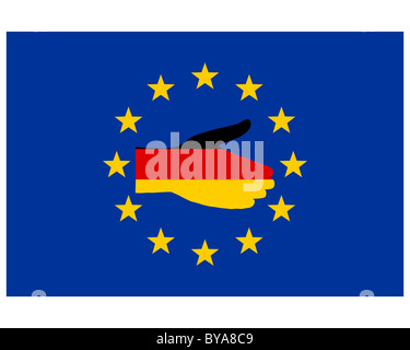 German finger signal in Europe Stock Photo - Alamy