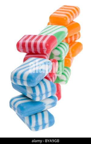 object on white - colored soap close up Stock Photo - Alamy