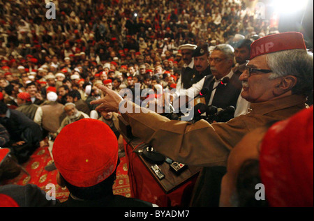 Awami National Party (ANP) Chief, Asfandyar Wali Khan addresses ...
