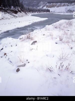 Sunrise, Winter, Nenana River, Denali National Park, Alaska Stock Photo ...