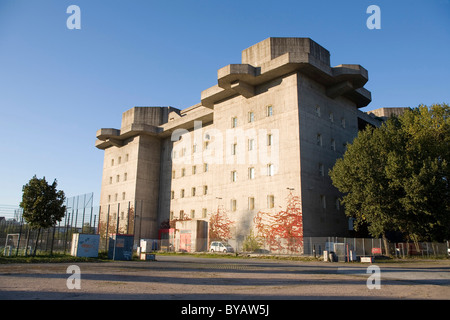 Bunker on Heiligengeistfeld, field of the Holy Spirit, Hamburg, Germany ...