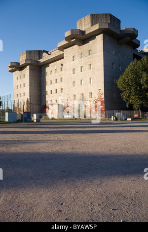 Bunker on Heiligengeistfeld, field of the Holy Spirit, Hamburg, Germany ...