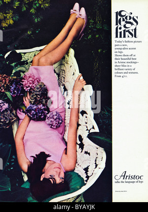 1960s UK Aristoc Magazine Advert Stock Photo - Alamy