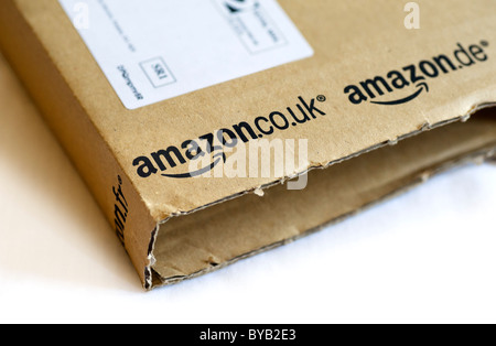 Amazon Books Online Shopping Cardboard Package Packaging Stock Photo ...