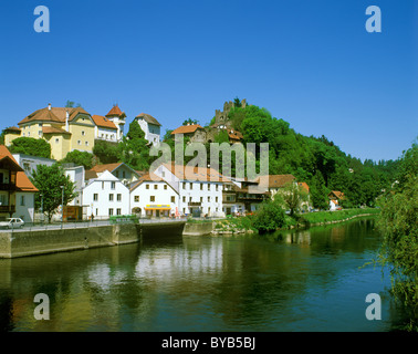 Hals above the river Ilz, Passau, Lower Bavaria, Germany, Europe Stock ...