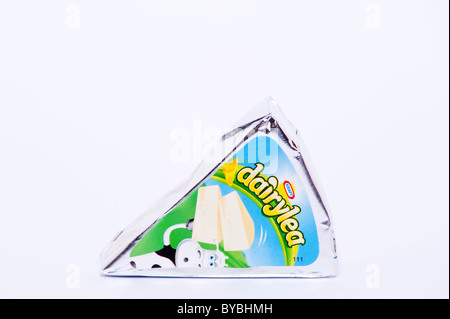 Kraft Dairylea cheese triangles Stock Photo - Alamy