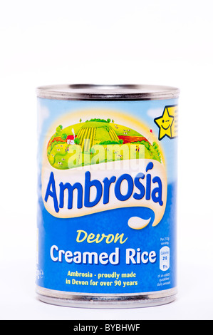 Tinned Rice Pudding Stock Photo - Alamy