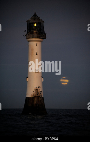 The Bell Rock lighthouse on the Inchcape Rock. John RENNIE was the ...