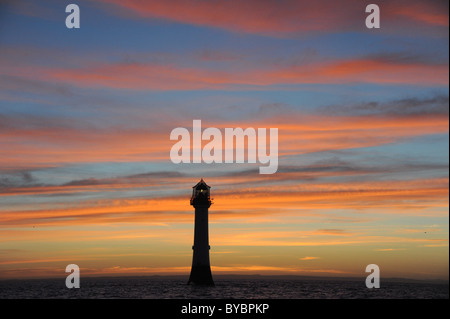 The Bell Rock lighthouse on the Inchcape Rock. John RENNIE was the ...