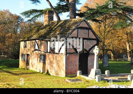 Itchingfield parish church priest house Stock Photo - Alamy