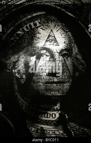Pyramid and the eye Stock Photo - Alamy