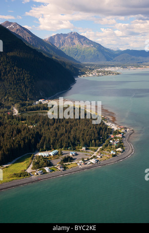 Aerial of Seward, Alaska Stock Photo - Alamy
