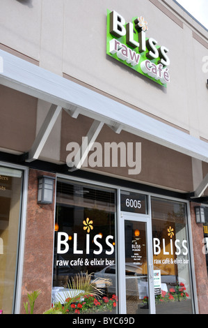 BLISS raw food cafe, Dallas, Texas, USA Stock Photo - Alamy