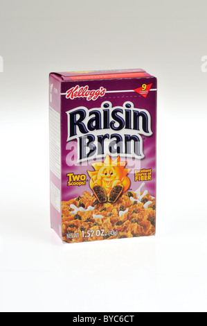 boxes of Raisin Bran cereal on a shelf at a grocery store Stock Photo ...