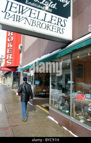 Pawn shop window Stock Photo - Alamy