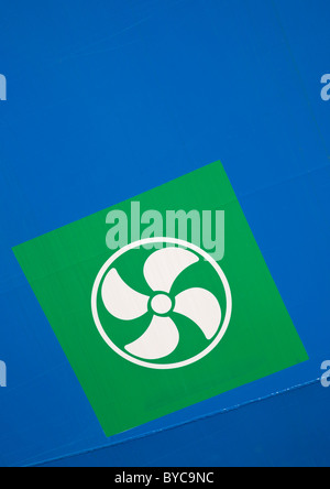 Bow thruster sign or symbol on ships hull Stock Photo - Alamy