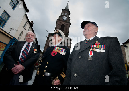 World War II RAF veterans (from left-right) Flight Lieutenant John ...