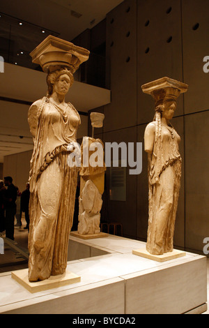 Original Caryatids in Acropolis museum Stock Photo - Alamy