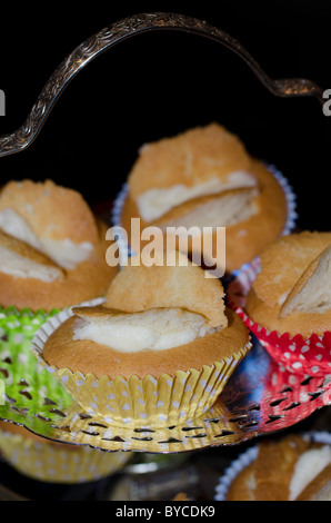 Butterfly buns with butter cream Stock Photo - Alamy