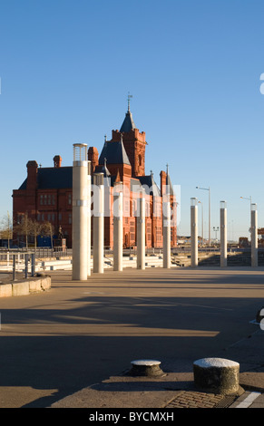 Millennium Square and Pierhead building Cardiff Bay South Wales Stock ...