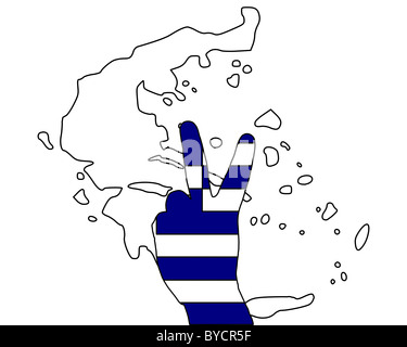 Greece hand signal Stock Photo - Alamy