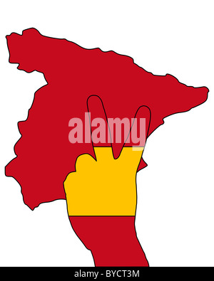 Spanish finger signal Stock Photo - Alamy