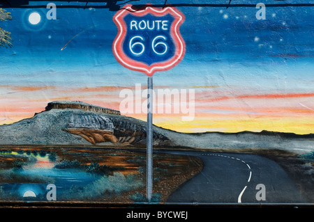 Classic Route 66 art Stock Photo - Alamy