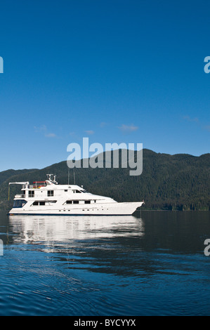 Alaska. Safari Quest anchored in Windham Bay in the Chuck River ...