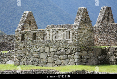 Machu Picchu Buildings Stock Photo - Alamy