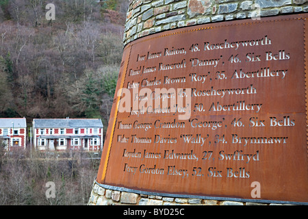Guardian memorial statue for the 45 men who died in Six Bells colliery ...