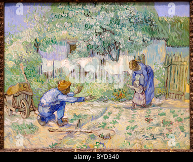 First Steps (after Millet) by Vincent van Gogh (1853-1890), oil on ...