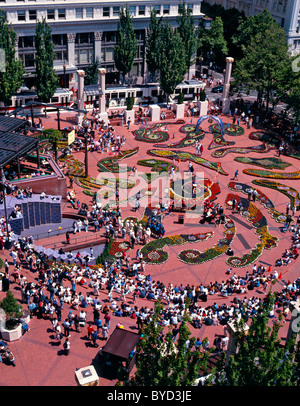 Festival of Flowers at Pioneer Courthouse Square rose festival downtown ...