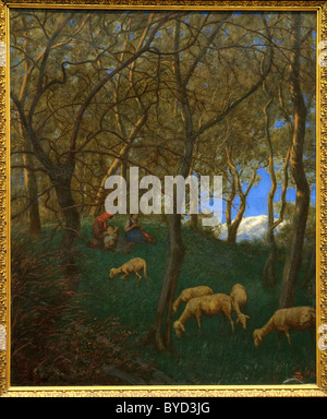 A painting by German artist Hans Thoma, showcasing his distinctive ...