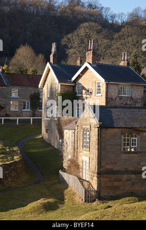 Hutton le Hole, a pretty village in the North York Moors National Park ...
