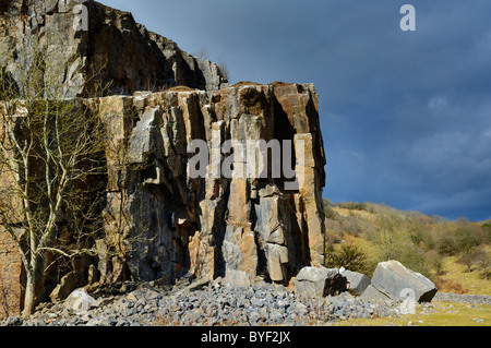 Black Rock quarry at the top of Cheddar Gorge on the Mendip Hills near ...