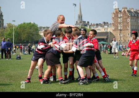 school children playing rugby in the United Kimgdom Stock Photo - Alamy
