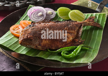 Pomfret recheado Spiced stuffed pomfret fish Goa Food Stock Photo - Alamy