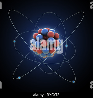 Illustration Atom Icon Stock Photo - Alamy