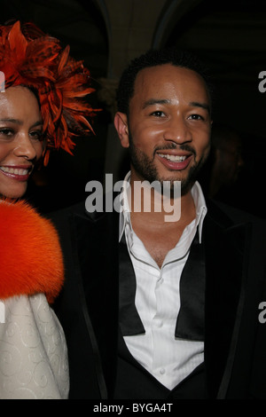 John Legend and his mom Phyllis Stephens The House of Hype: Post-Grammy ...