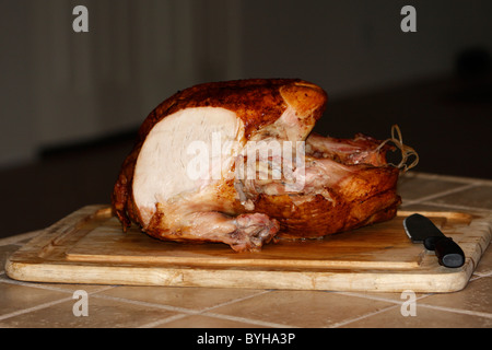 Half eaten roasted turkey Stock Photo - Alamy