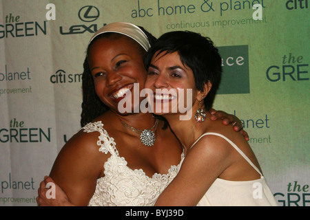 Majora Carter and Simran Sethi The Green Launch Party held at ABC ...