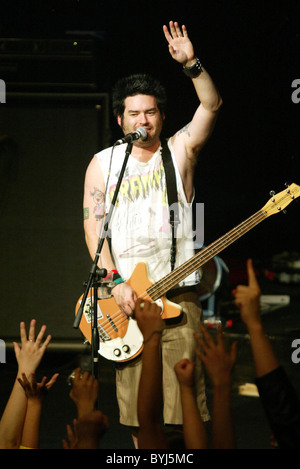 Fat Mike aka Mike Burkett American punk band NOFX perform in Star Live ...