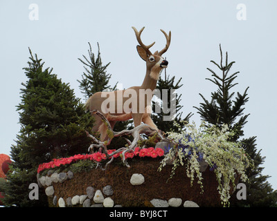 Detail of a 2011 Rose Parade Float. "Pac-Man's 30th Anniversary Party ...