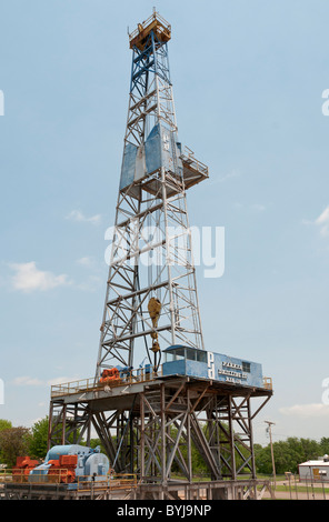 The Parker Drilling Rig,Elk City,Oklahoma,Route 66 Stock Photo - Alamy