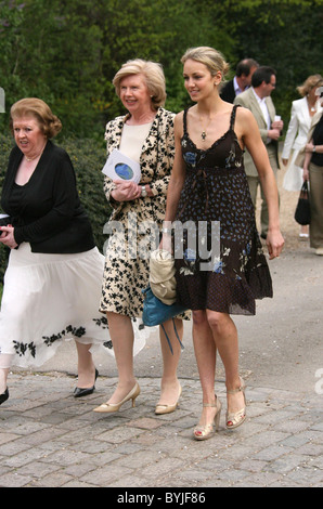 Lady Isabella Hervey and guests leaving the church after Bluebell's ...